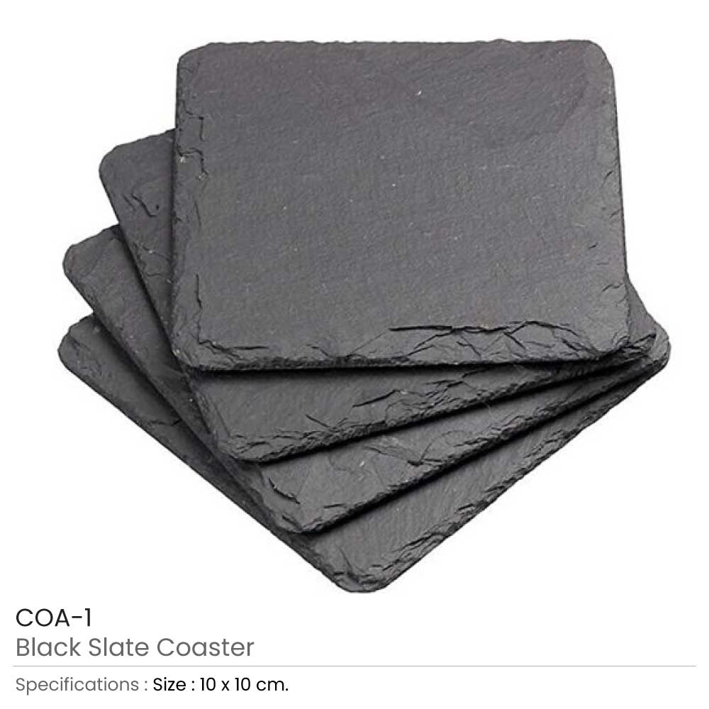 Square Slate Coaster – Promotional Gifts Suppliers