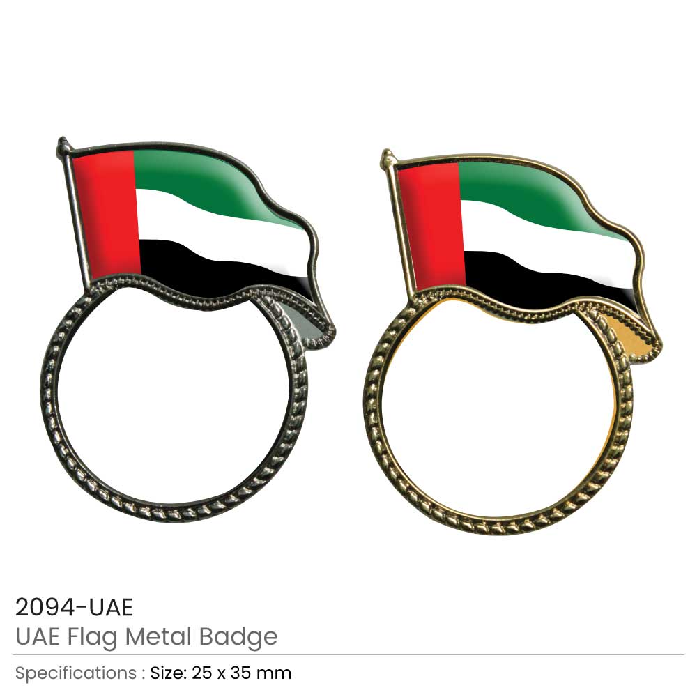 UAE Flag Metal Badges | Promotional Gifts Suppliers
