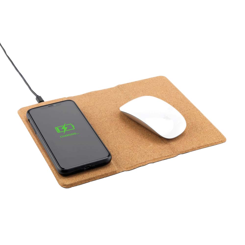 Cork Foldable Mousepads with 10W Wireless Charging – Promotional Gifts ...