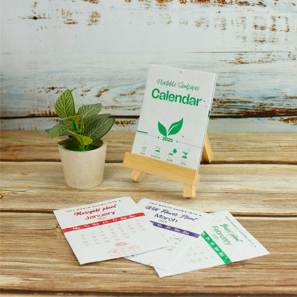 2025 Table Calendars with Plantable Seeds – Promotional Gifts Suppliers
