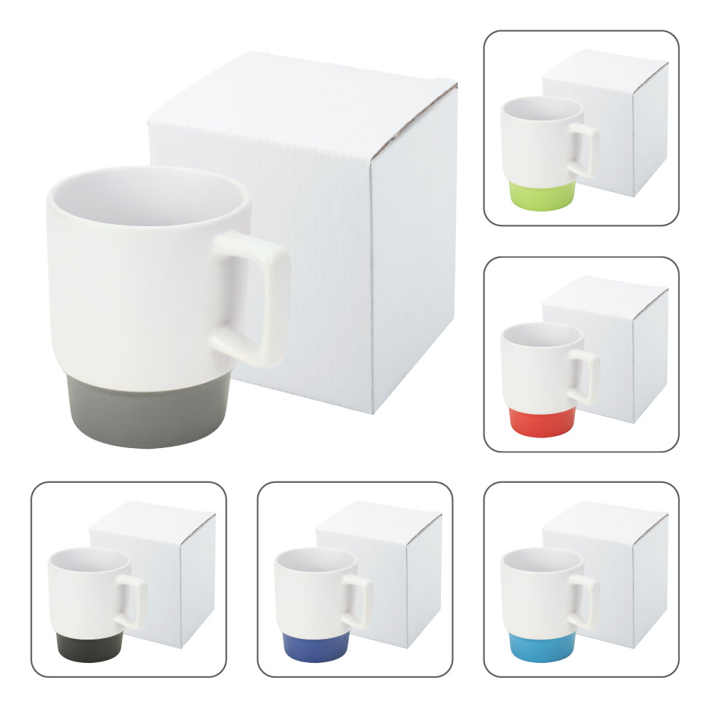 Ceramic Mugs with Bottom Clay in 12 Oz, Matte Finish – Promotional ...